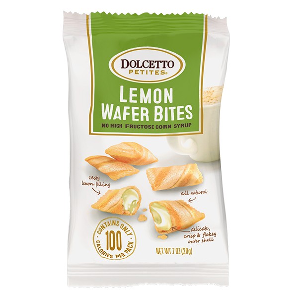 Dolcetto Lemon Wafer Bites Single Serve Bag 20g/0.7 oz - SAKSCO Gourmet ...