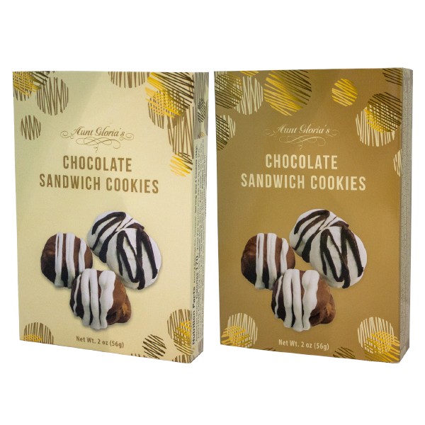 +Aunt Gloria's Mini Choc Sandwich Cookies Gold/Beige 56g/2oz - SAKSCO ...