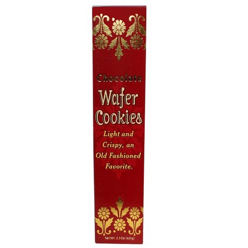 Classic Chocolate Wafer Cookies Red 24/60g/2.1oz - SAKSCO Gourmet ...