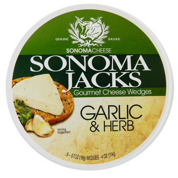 Sonoma Jacks Garlic & Herb Cheese 113g/4 oz - SAKSCO Gourmet Basket ...