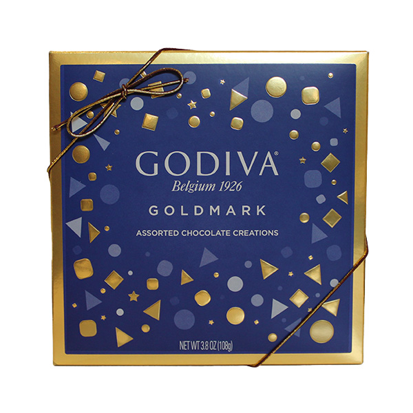 Godiva Asstd 9 pc Goldmark Gift Box 3.8 oz/108g - SAKSCO Gourmet Basket ...