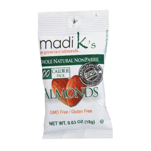 Madi K's Whole Natural Almond 18g/.63 oz - SAKSCO Gourmet Basket Supplies