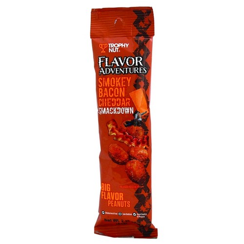 Trophy Nut Smokey Bacon Cheddar Peanuts 24/64g/2.25 oz - SAKSCO Gourmet ...