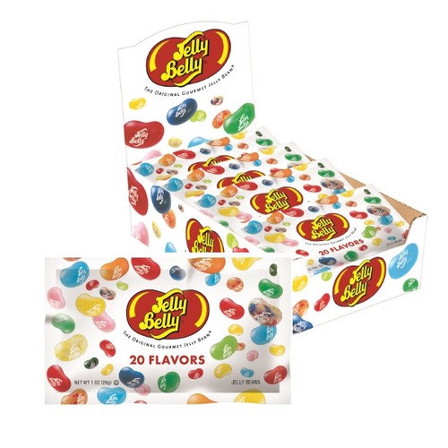 Jelly Belly 20 Flavor Pouch 1oz/28g - SAKSCO Gourmet Basket Supplies